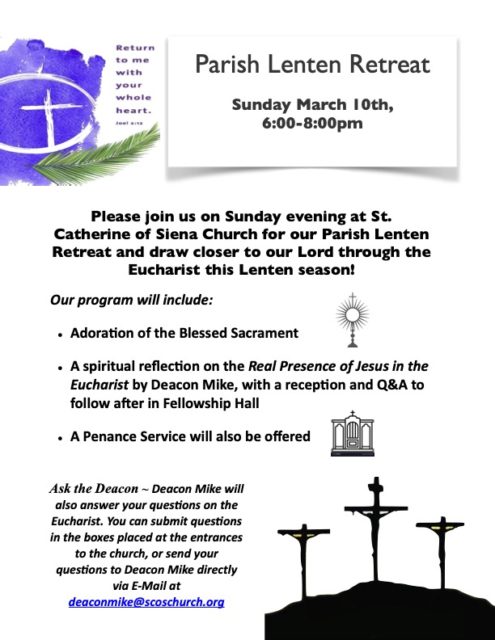 Lenten Retreat | St. Catherine of Siena