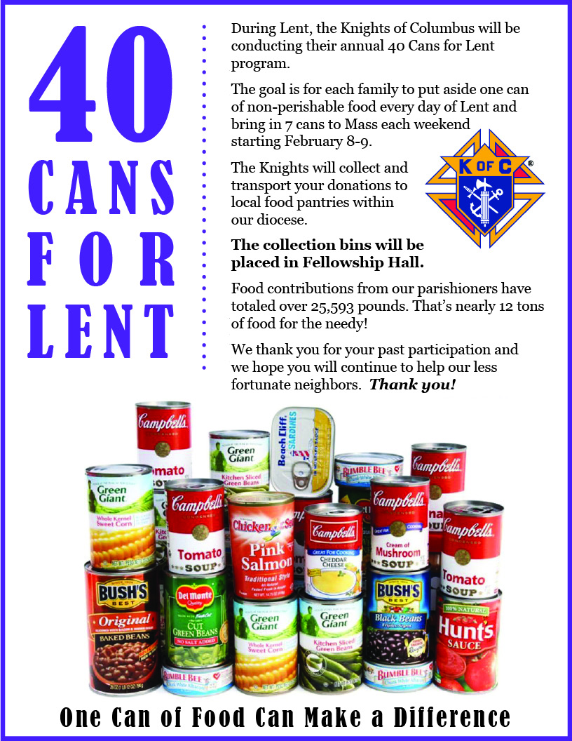 40 Cans for Lent | St. Catherine of Siena